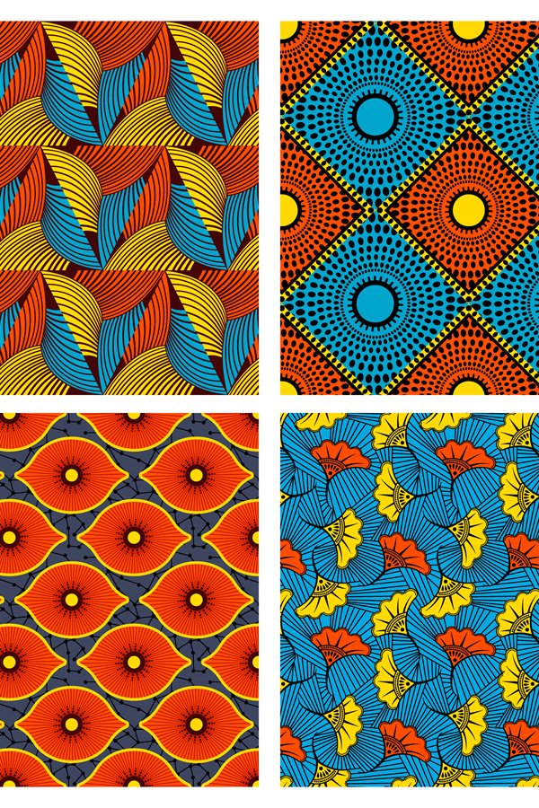 Ethnic wax textile pattern. African abstract wax seamless or