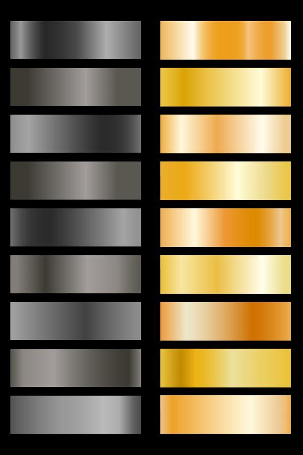 Metallic swatches set