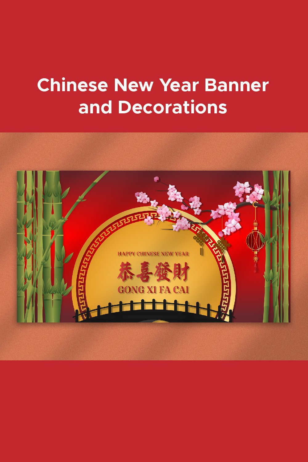 Chinese New Year Banner and Decorations
