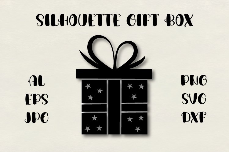 Gift silhouette SVG, bundle gift box silhouette, present