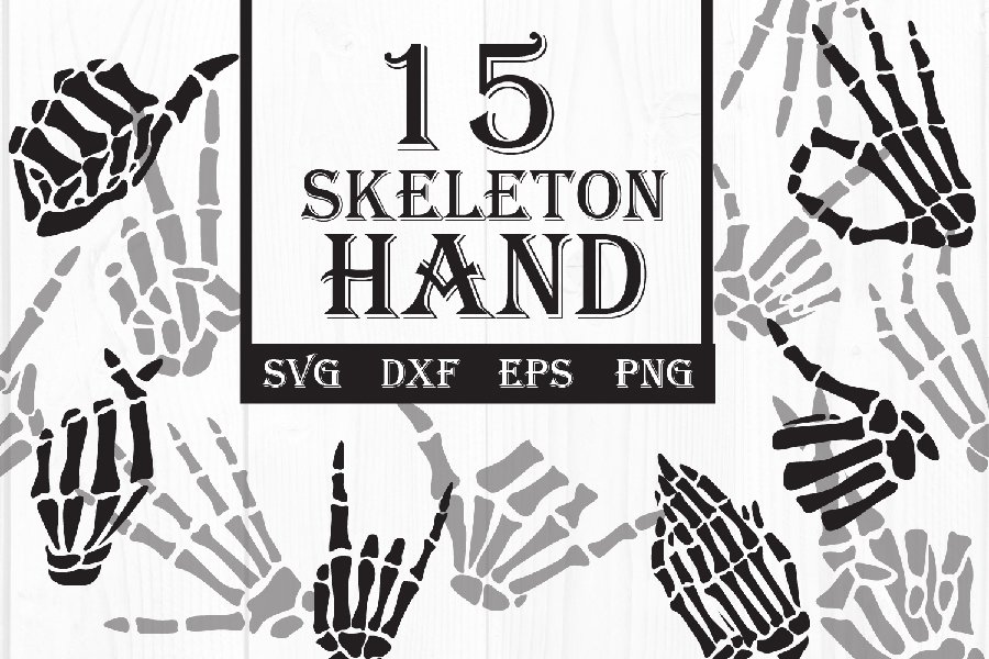 skeleton hand svg (1599522)