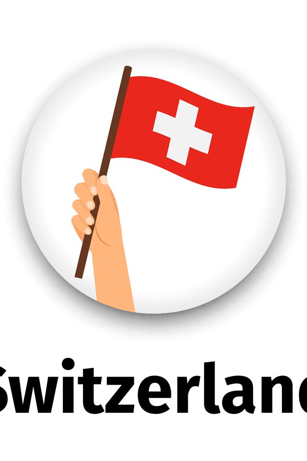 Switzerland flag in hand (875085)
