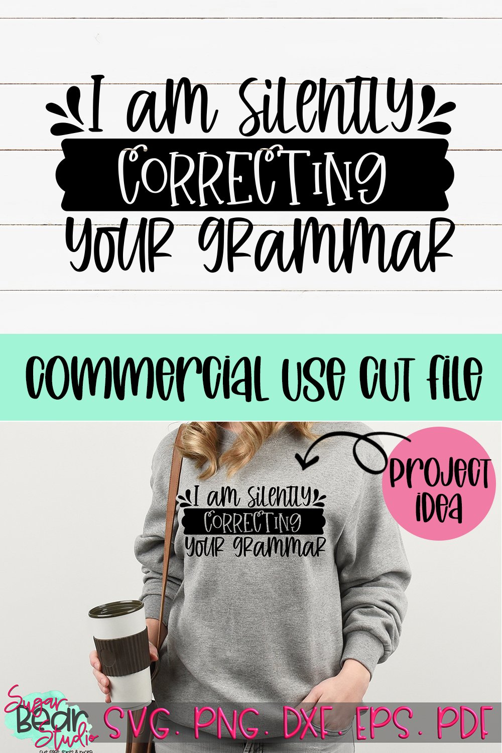 I'm Silently Correcting Your Grammar - A Funny SVG