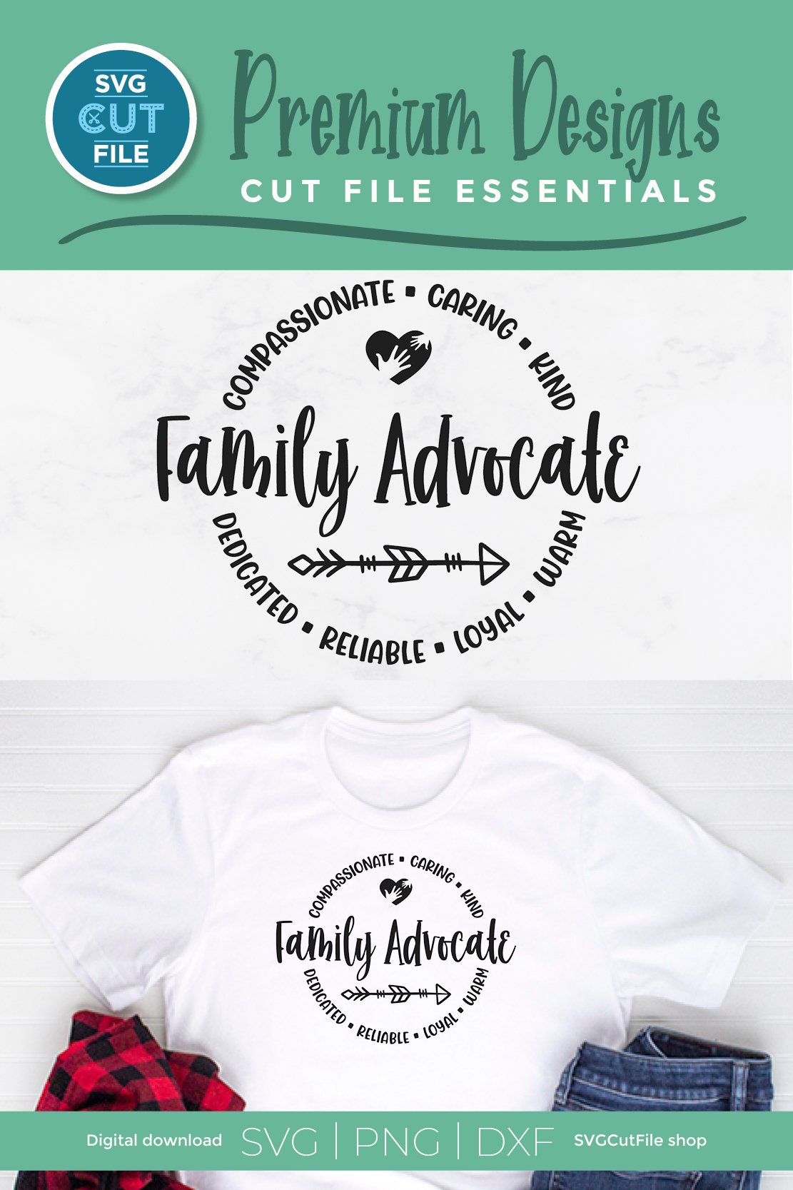 Family Advocate SVG - subway art design for crafters