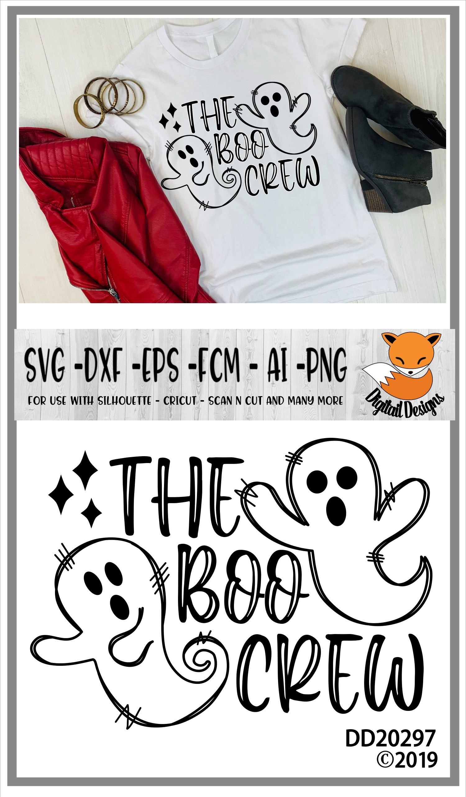 The Boo Crew Ghost Halloween SVG