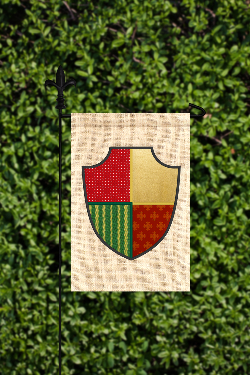 4 Section Crest Applique Embroidery File