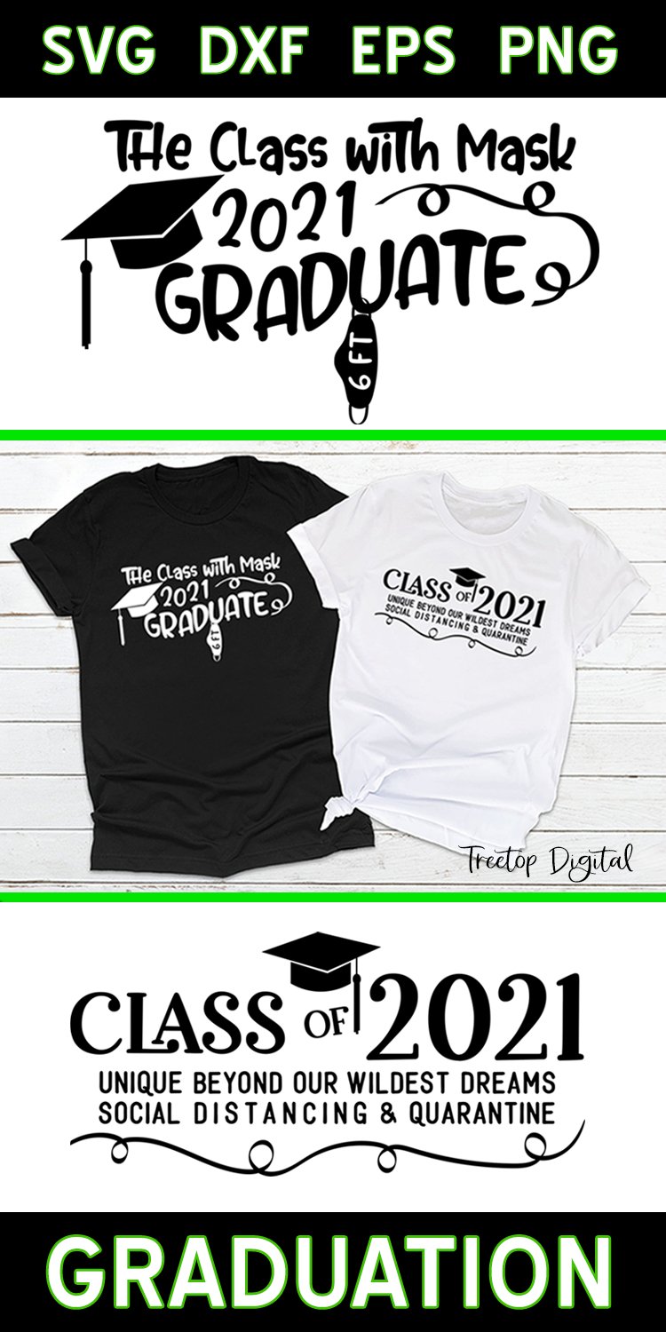 Class of 2021 Graduation, Social Distancing & Quarantine SVG