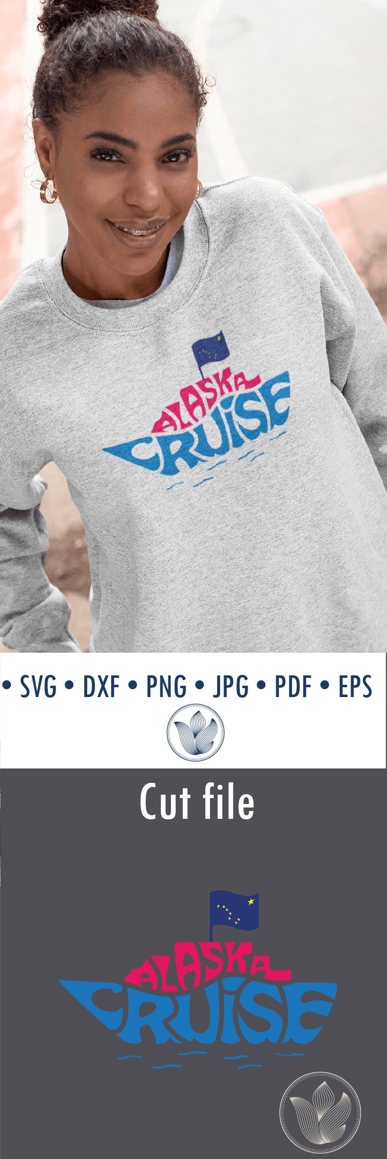 Alaska cruise SVG cut file