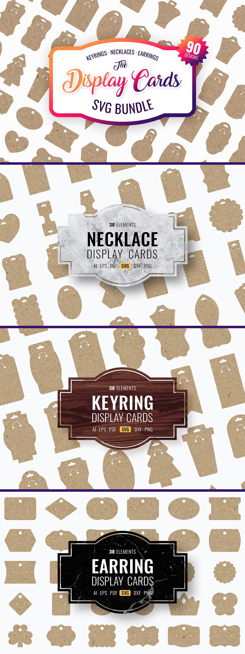 Display Cards SVG Bundle (1270112)