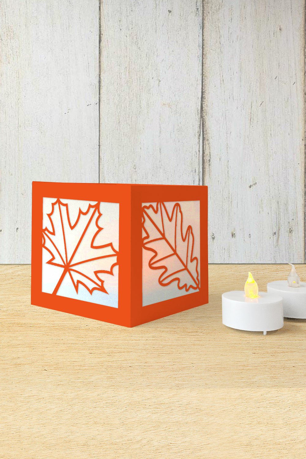 Autumn Leaves Luminary SVG File