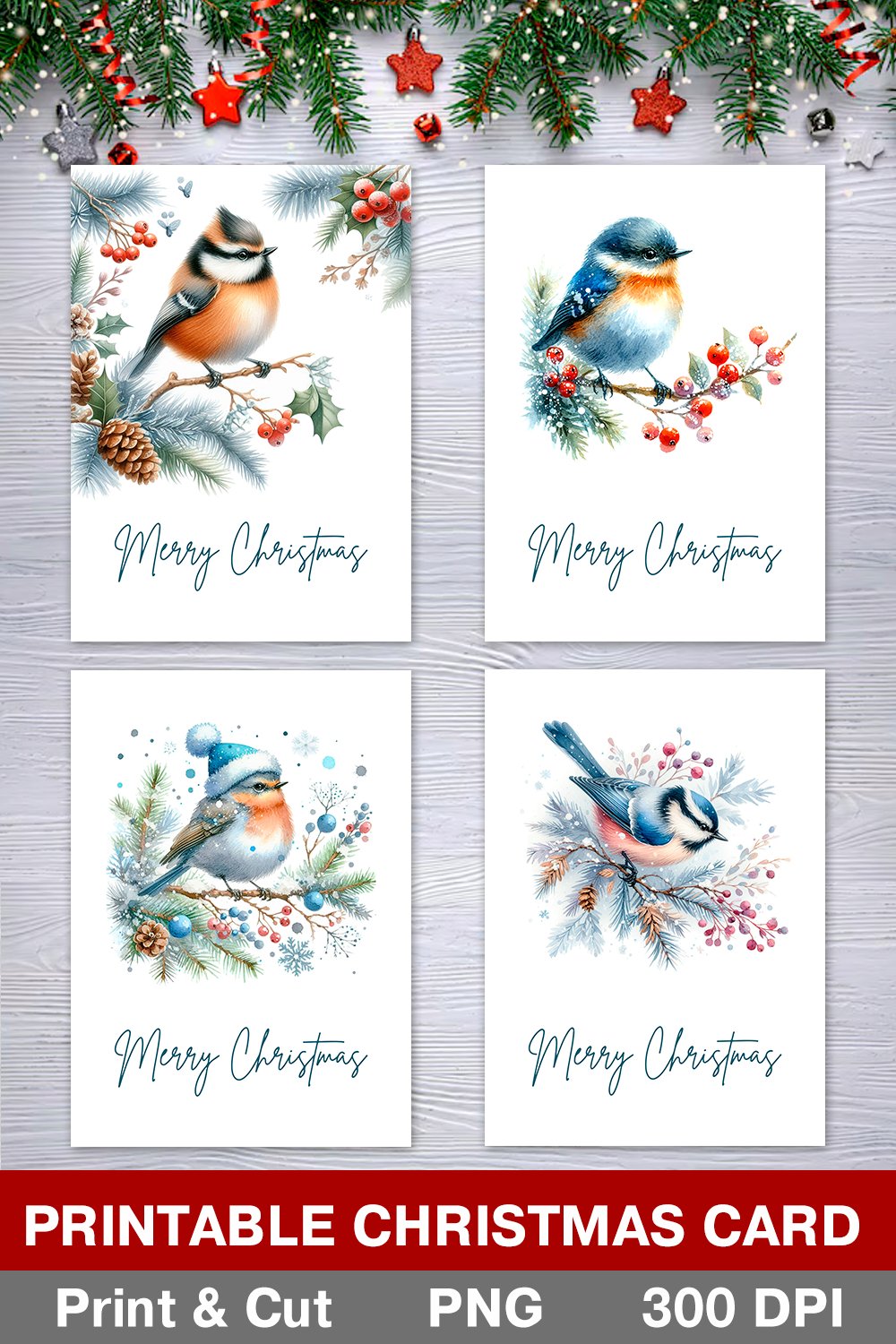Merry Christmas Card printable