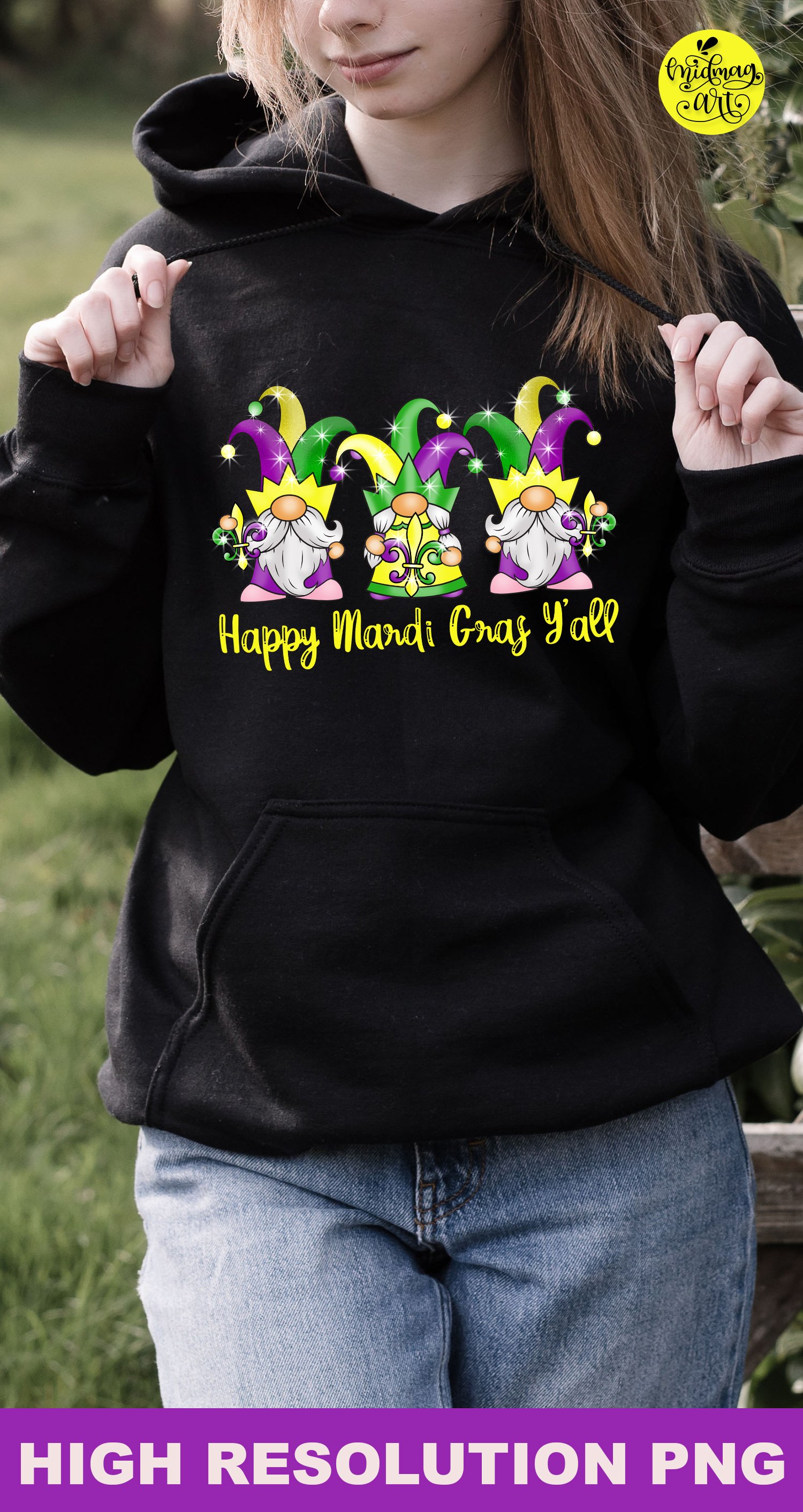 Happy mardi gras y'all png, mardi gras sublimation