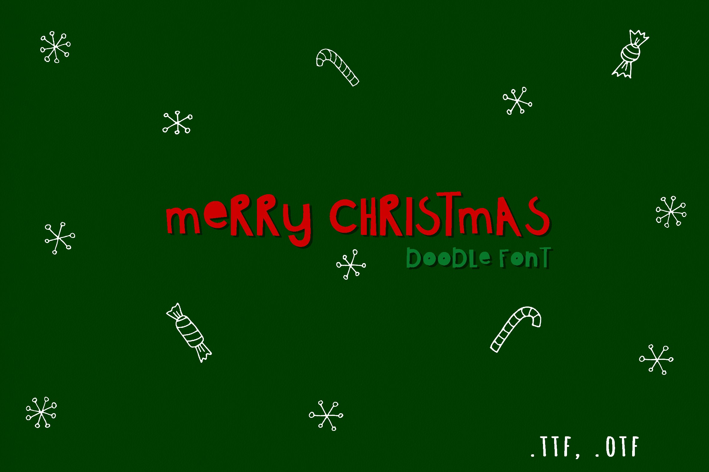 Christmas doodle font (1103056)