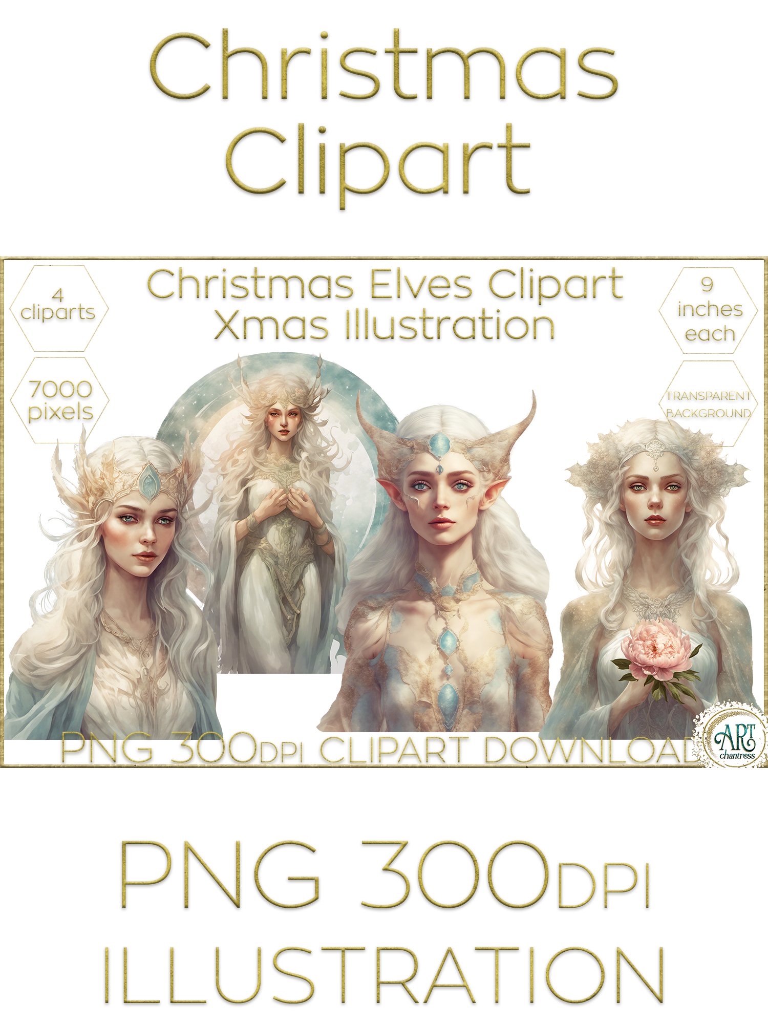 Fantasy Elf Forest Fairy Magic Elves Clipart Elven Graphics