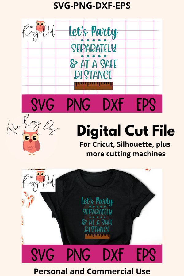 Let's Party SVG | Social Distance Party SVG | New Year SVG