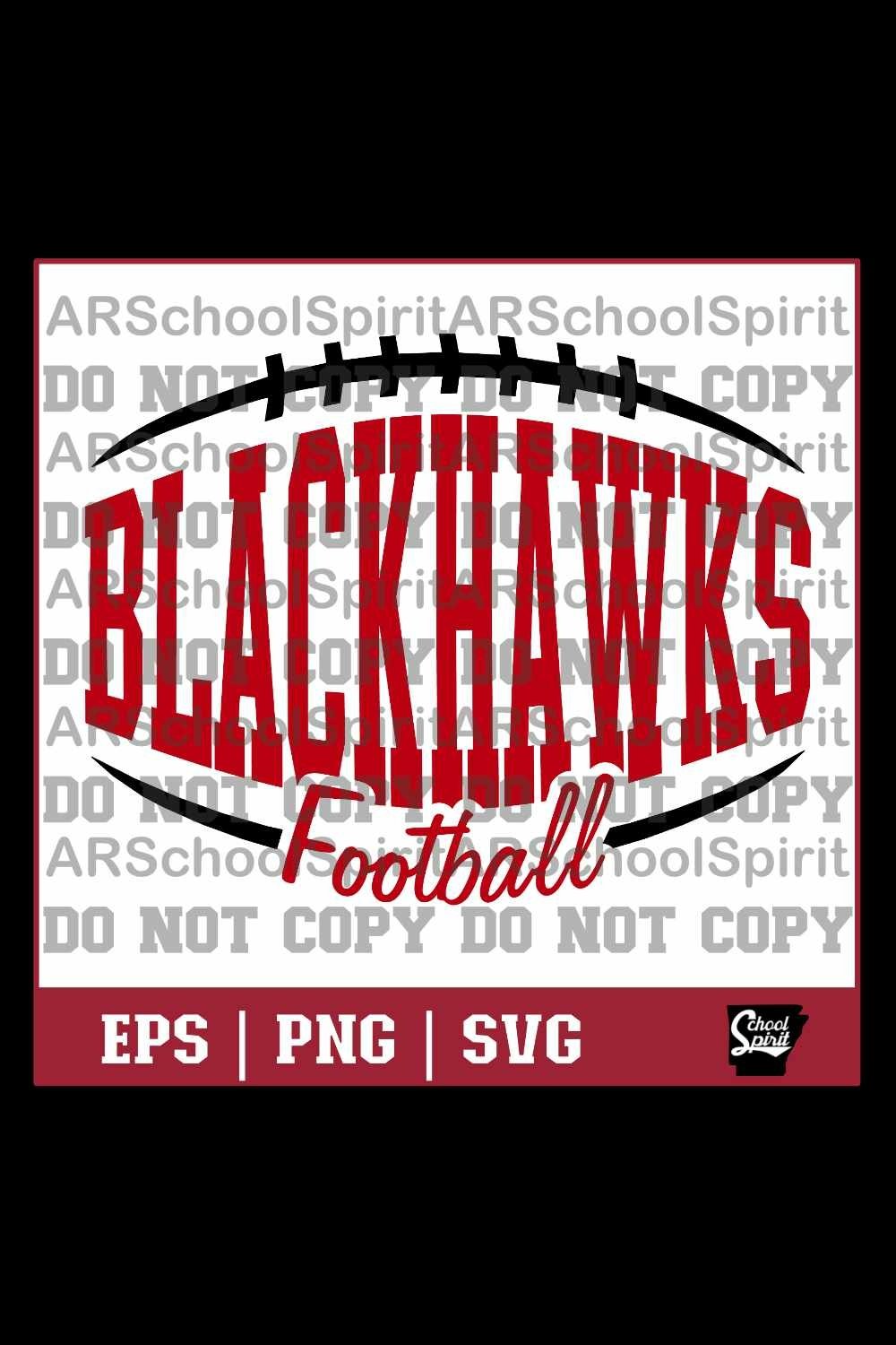 Blackhawks Football SVG Shirt Design