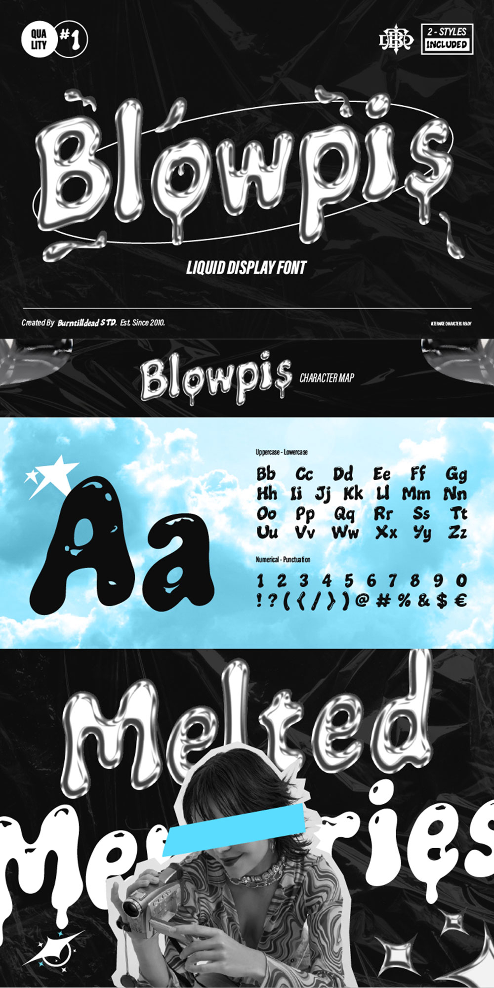 Blowpis - Liquid Bubble Font