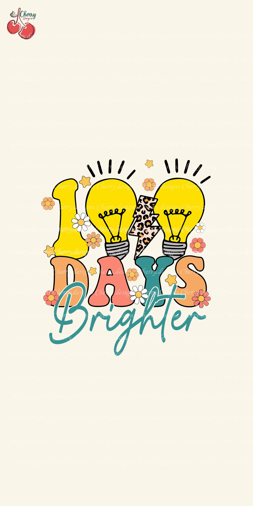 100 Days Brighter PNG, 100 Days Of School PNG, (2417577)
