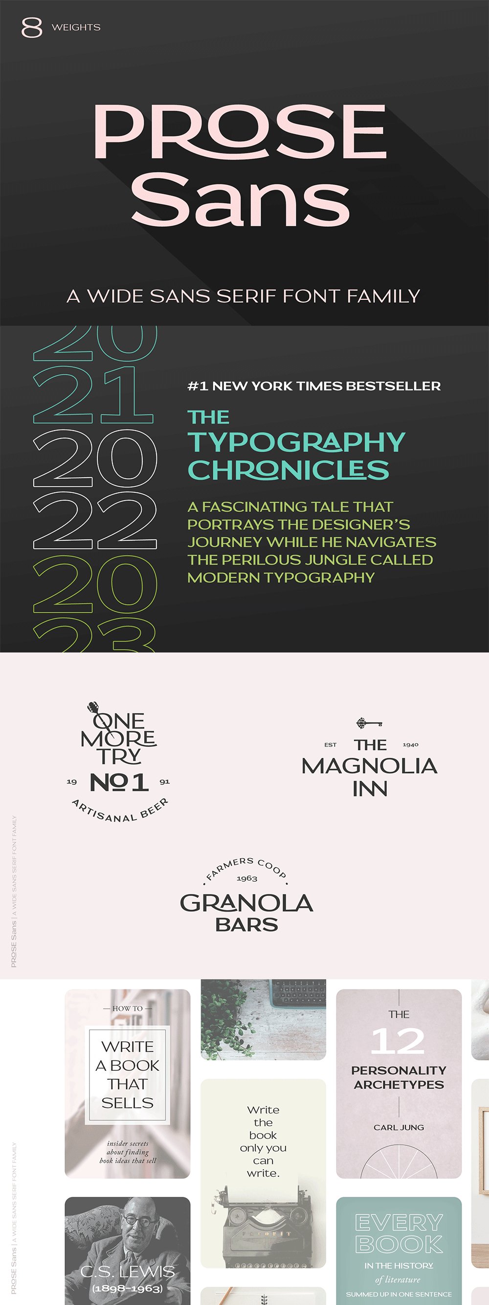 Prose Sans | A Wide Sans Serif Font Family