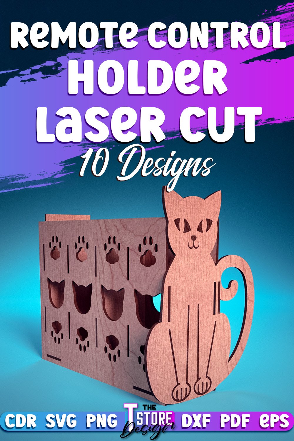 Remote Control Holder Laser Cut SVG | Home Design (2638693)