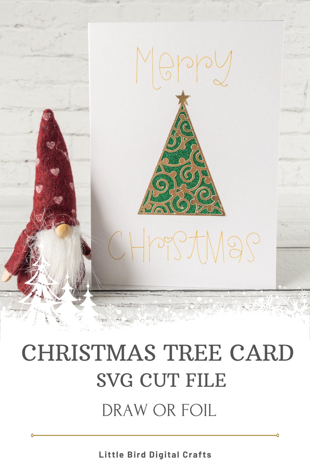 Christmas Tree Card SVG