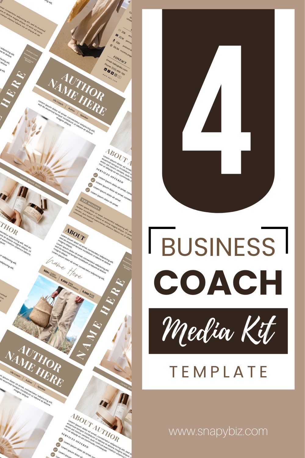 Media Kit Template for a Business Coach (2039621)