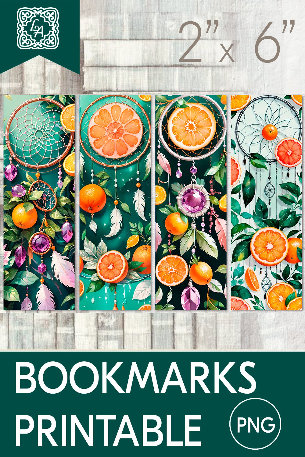 Fruits Printable Bookmark
