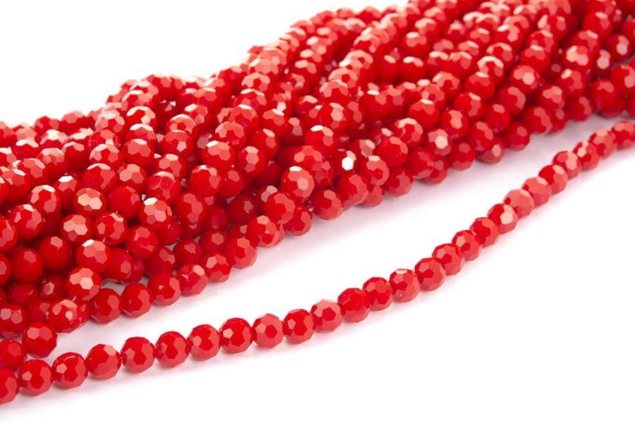 Photo of red Beautiful Sparkle Crystal Beads (863913)