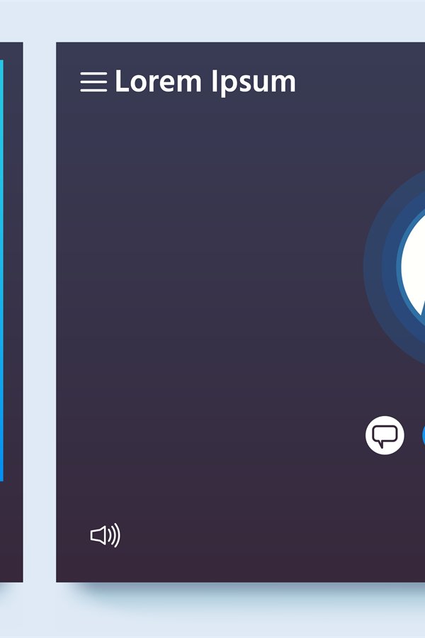 Video call interface. Web chat UI screen mockup. Application