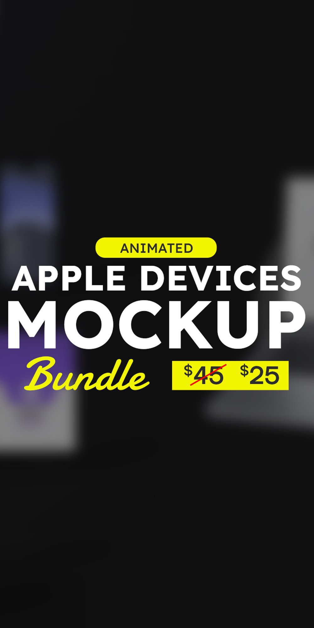 Animated Apple Devices Mockup Bundle