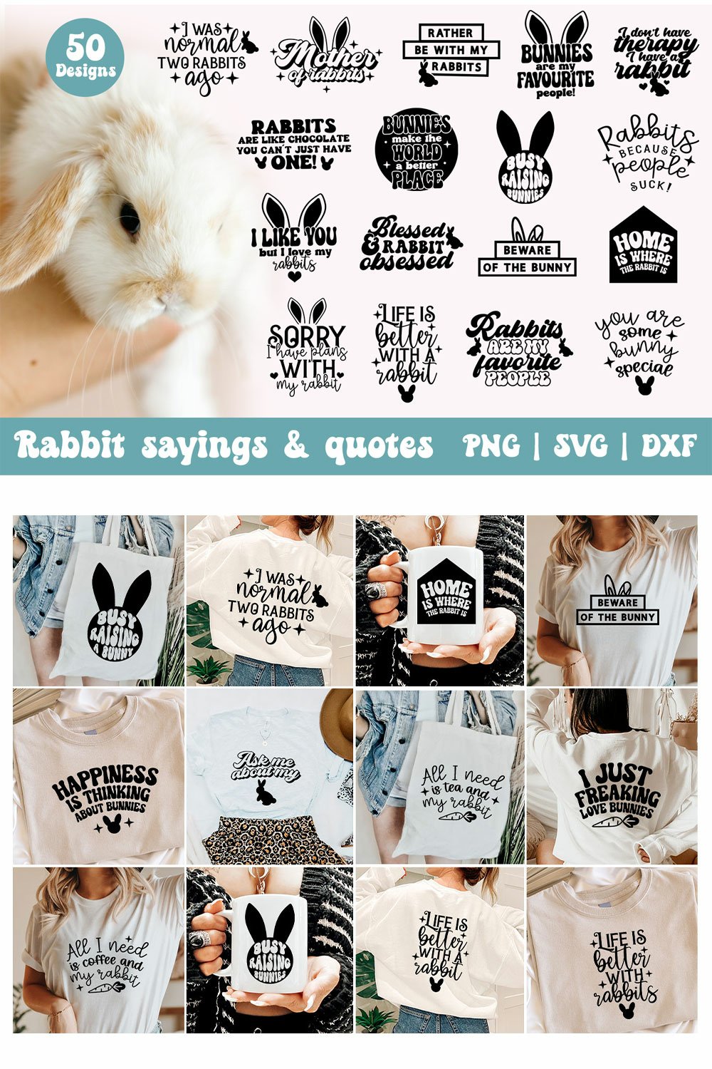 Bunny SVG Bundle | Rabbit SVG bundle