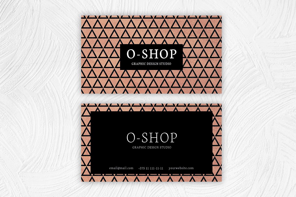 Elegant geometry business card