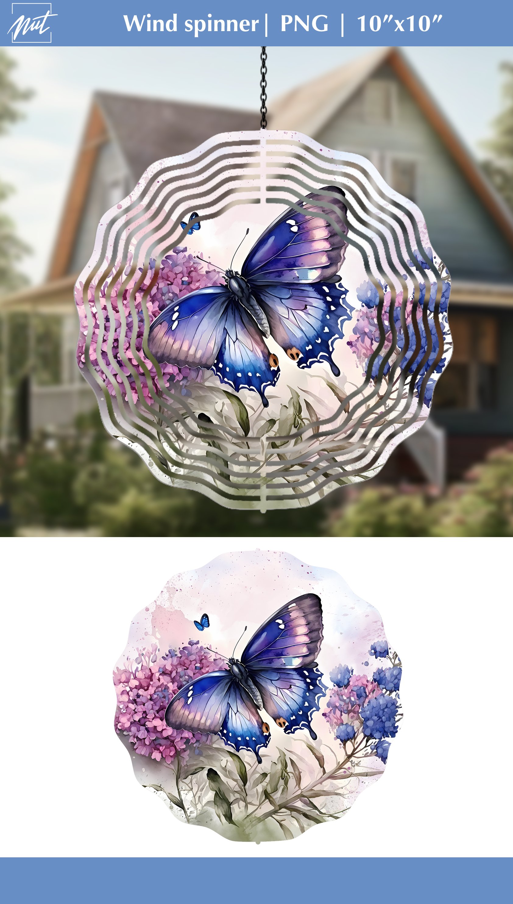 Wind spinner designs, sublimation design