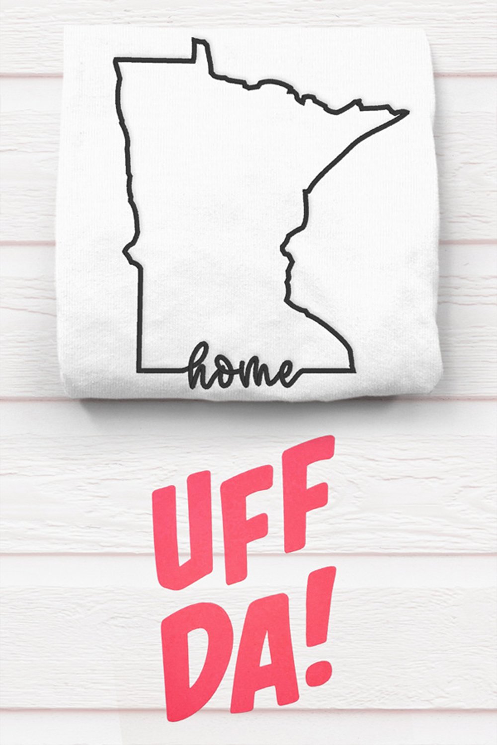 Minnesota Home State Outline Embroidery Design