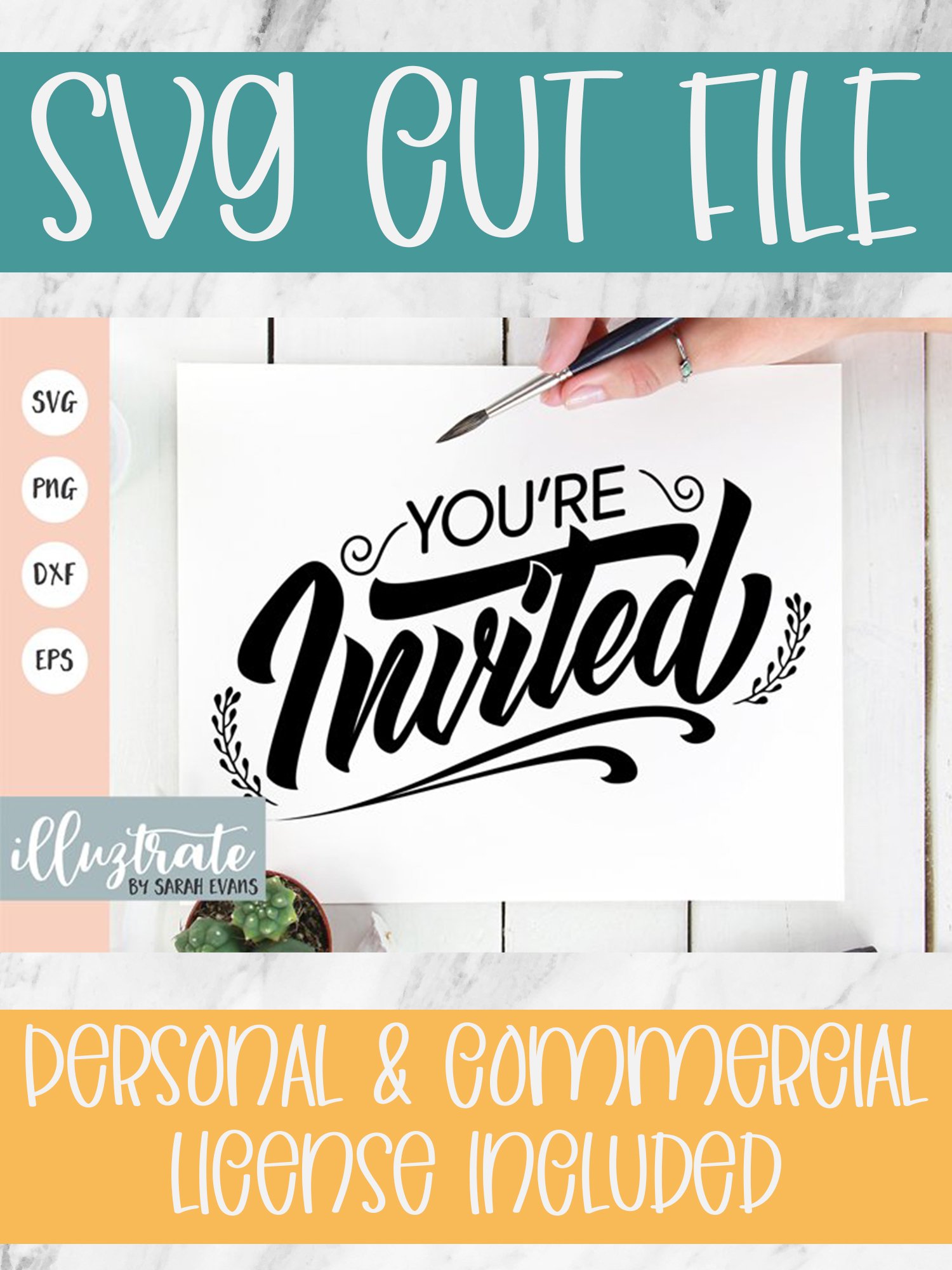 Wedding Invite SVG Cut File | Wedding Quote SVG