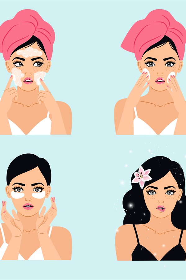 Clean beauty routine