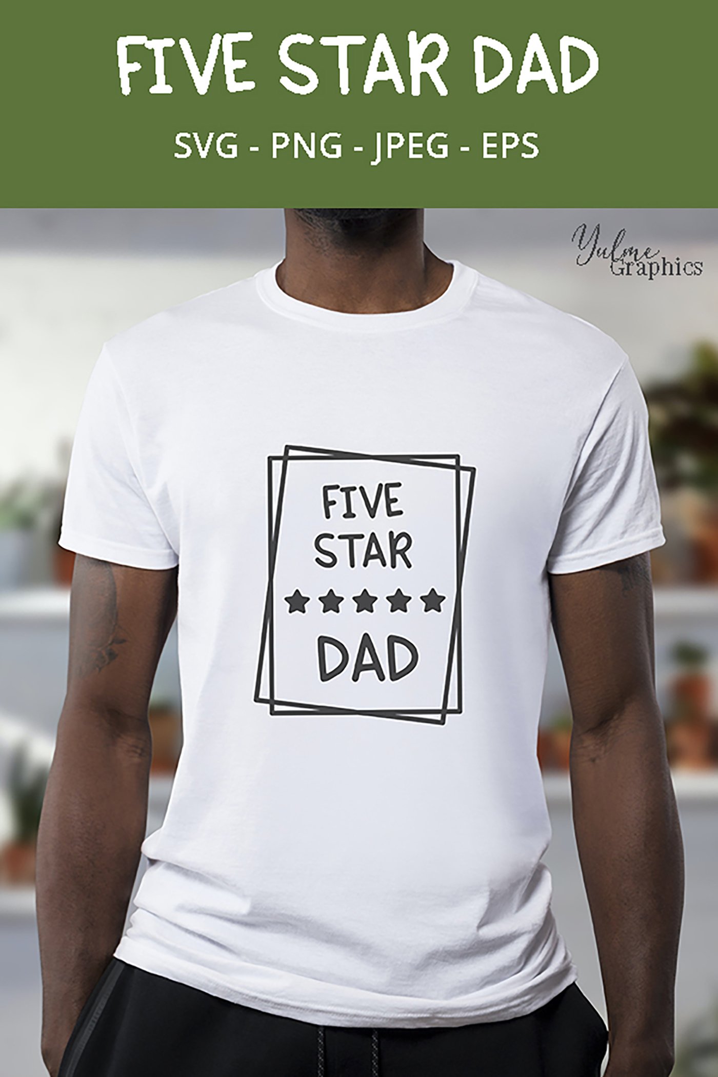 Father's Day SVG | Dad SVG | Five Star Dad
