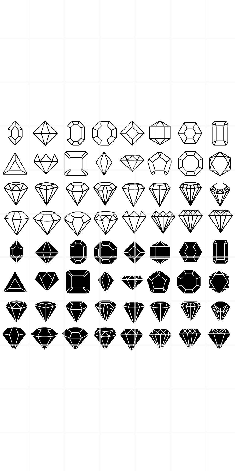 Diamond SVG, png, cut filw, clipart, cutting set, cricut.