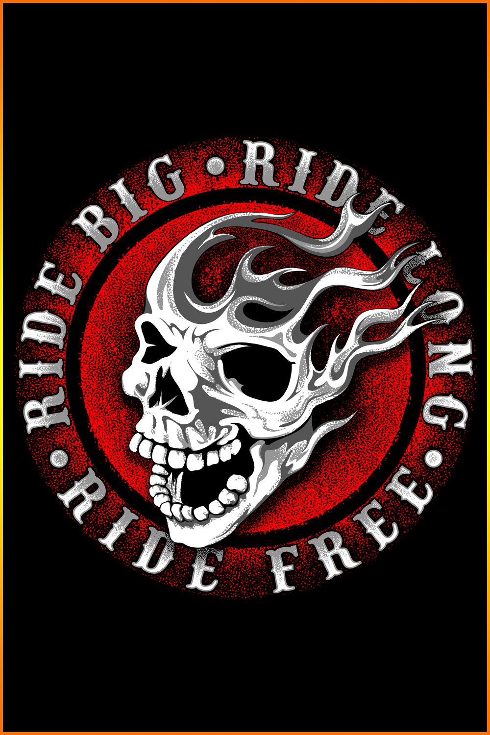 Ride Free | motorcycle design| skull vector| brotherhood