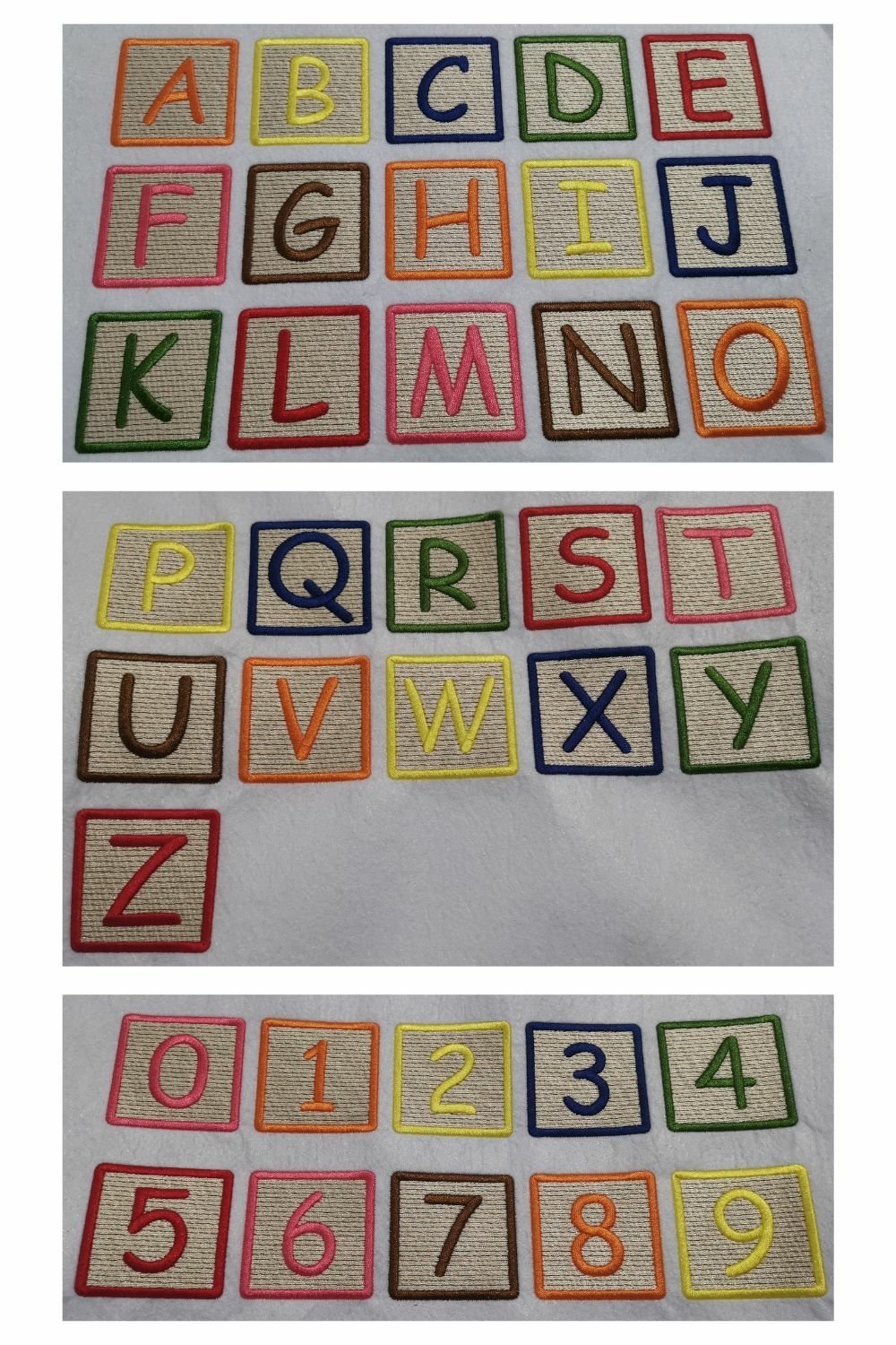Alphabets and Numbers Embroidery Bundle Pack