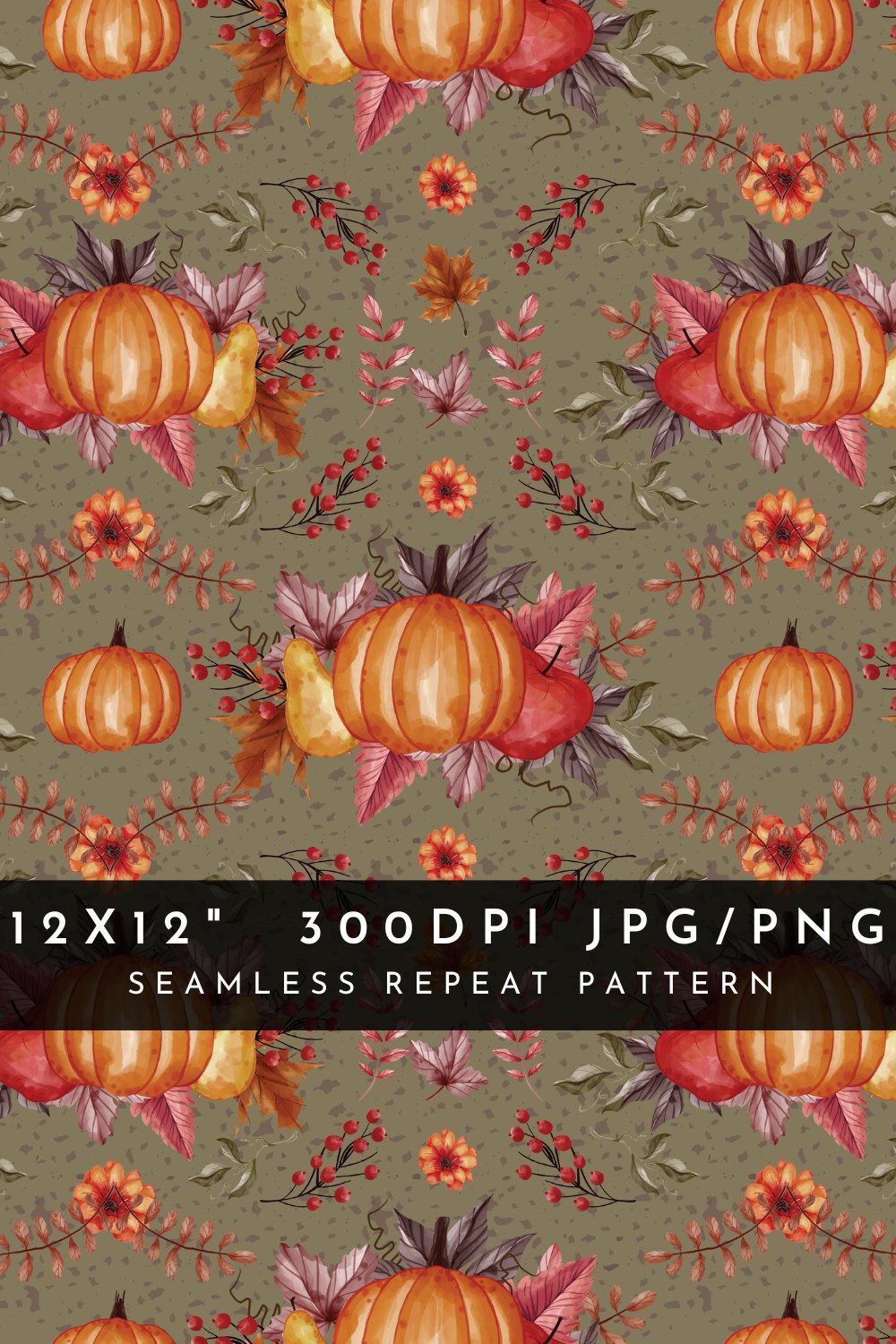 Pumpkin Fall Digital Background Autumn Pattern (2185143)