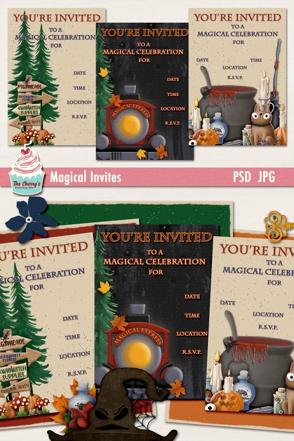 Wizard Party Invitations Templates and Printables