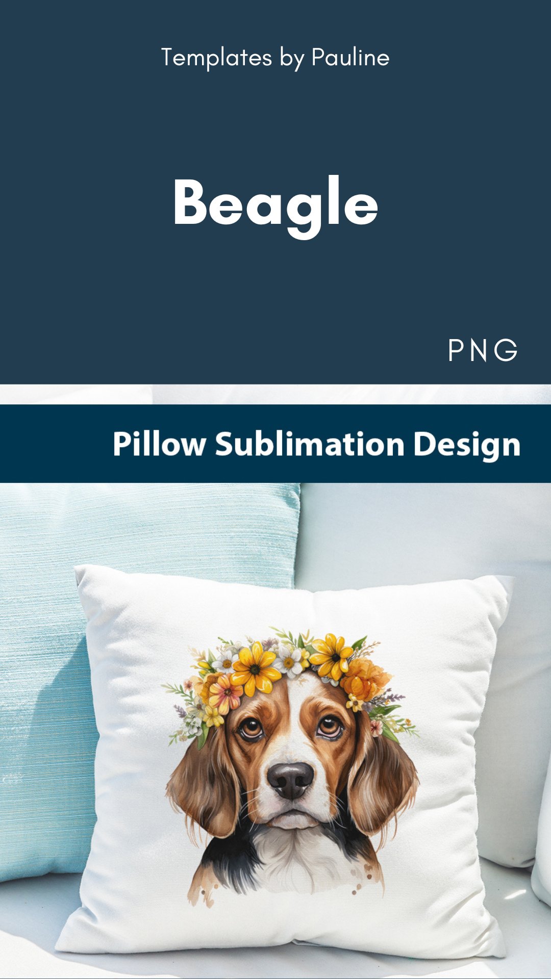 Beagle Pillow Case Sublimation, Dog Breed Pillow Cover