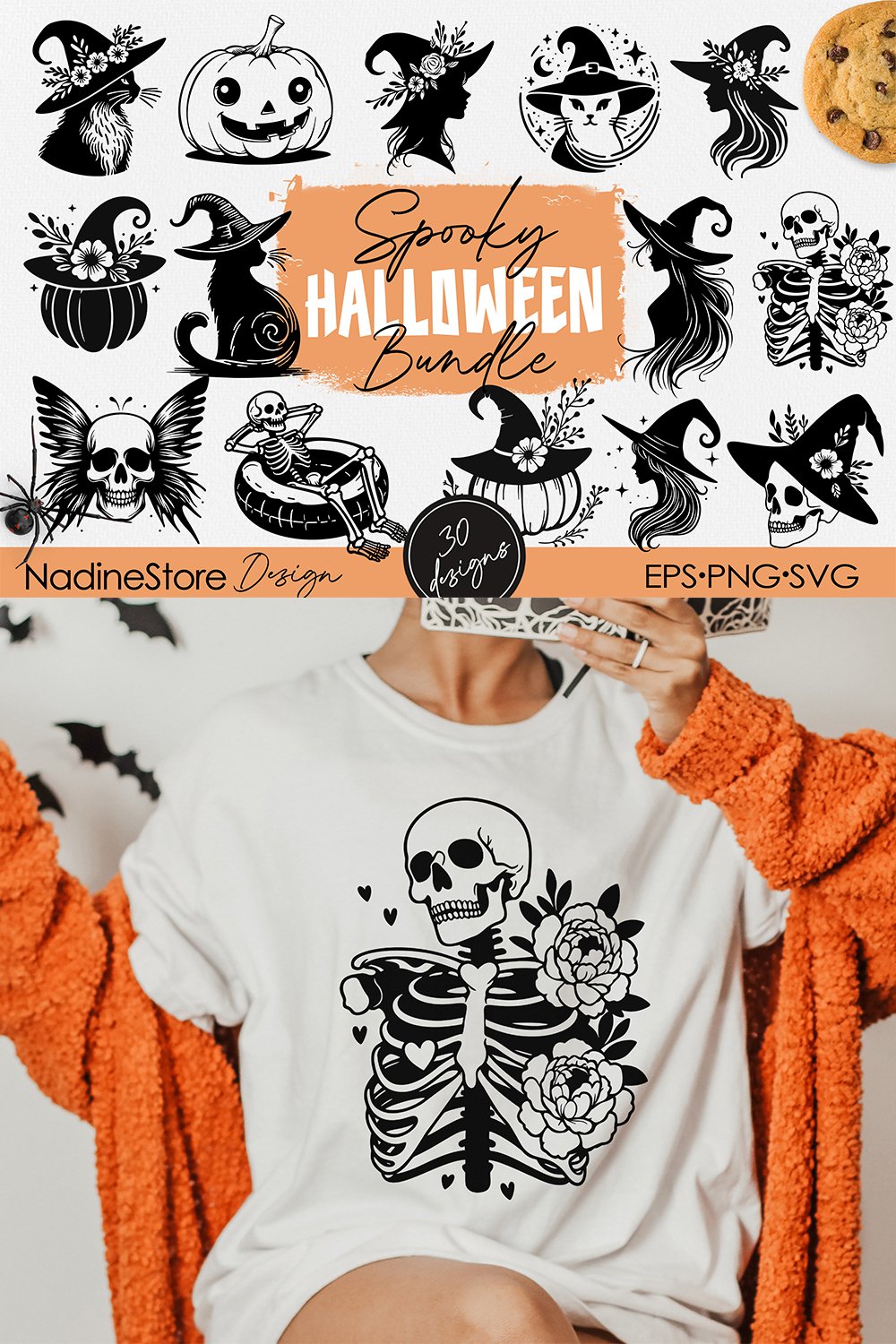 Spooky Halloween BUNDLE, Svg Files For Cricut, (4297829)