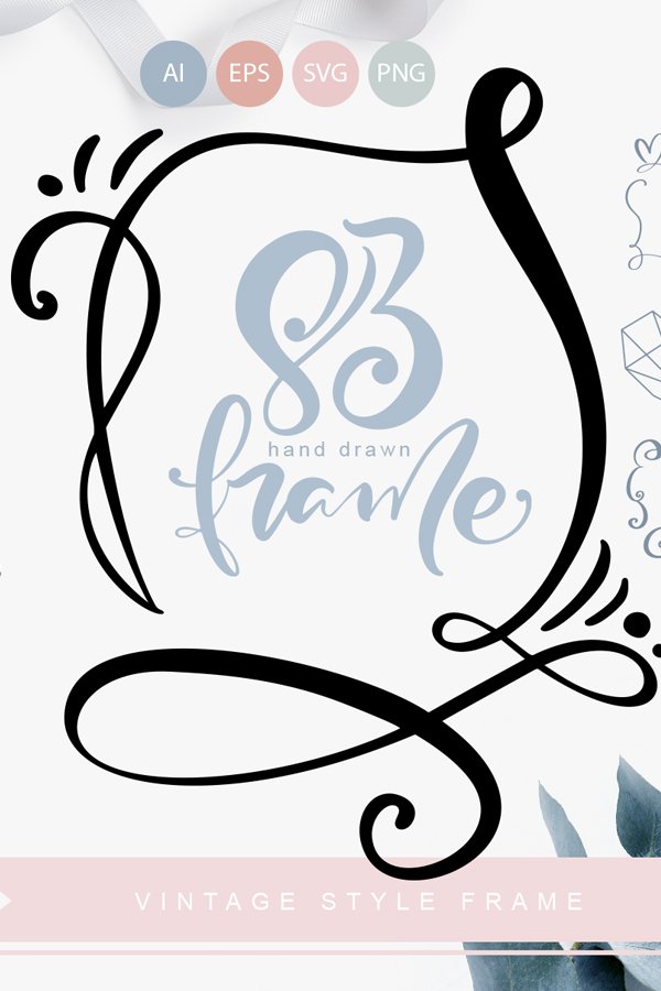Hand Drawn Vintage SVG Frames
