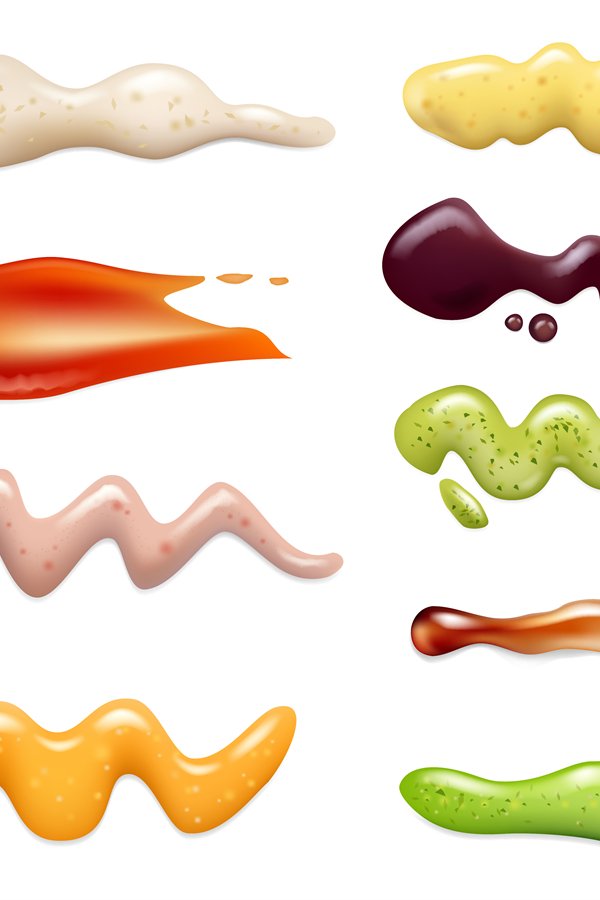 Sauce splashes. Liquid tomato for barbeque curry delicious f