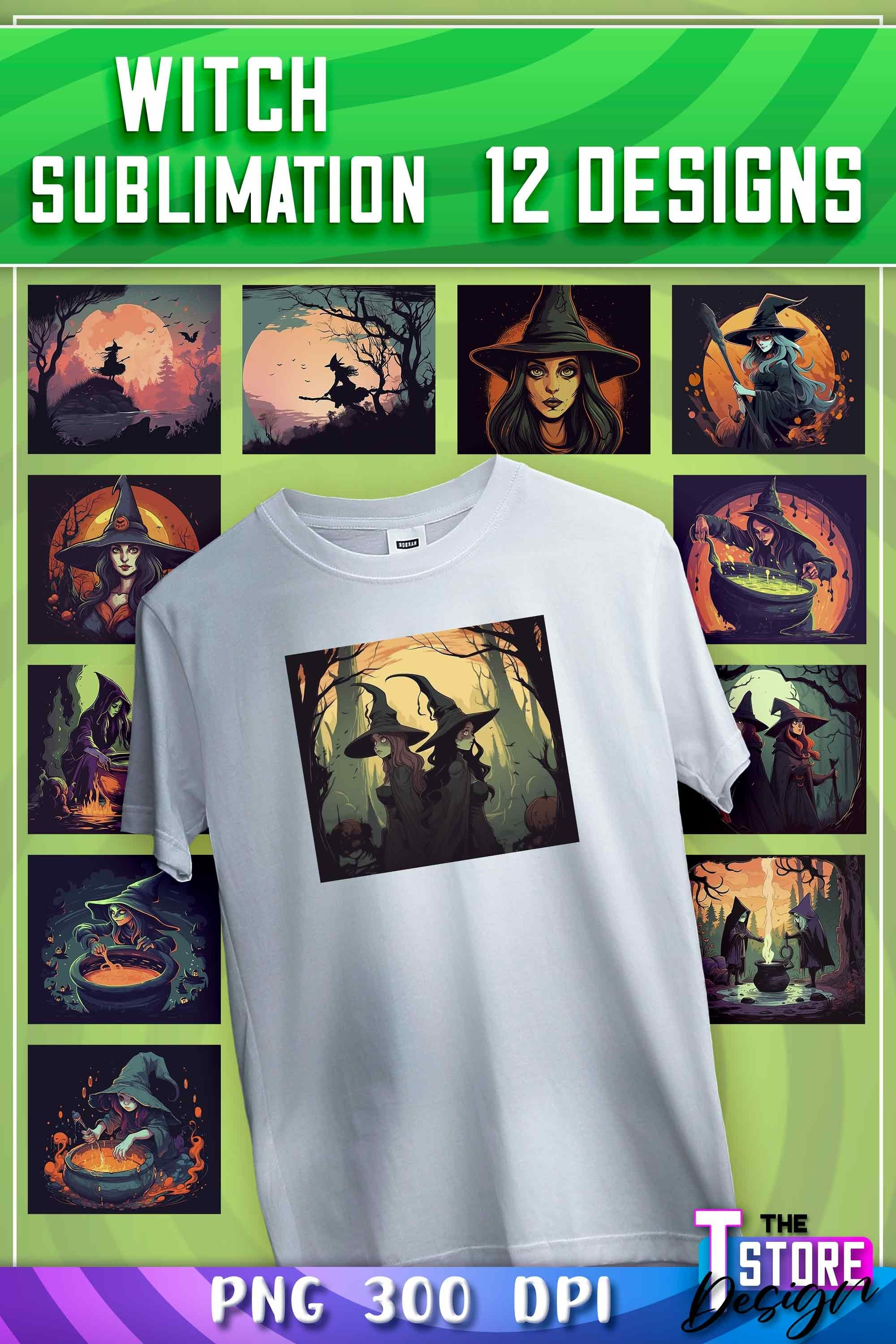 Witch Sublimation Bundle|Halloween Sublimation Design|Witch