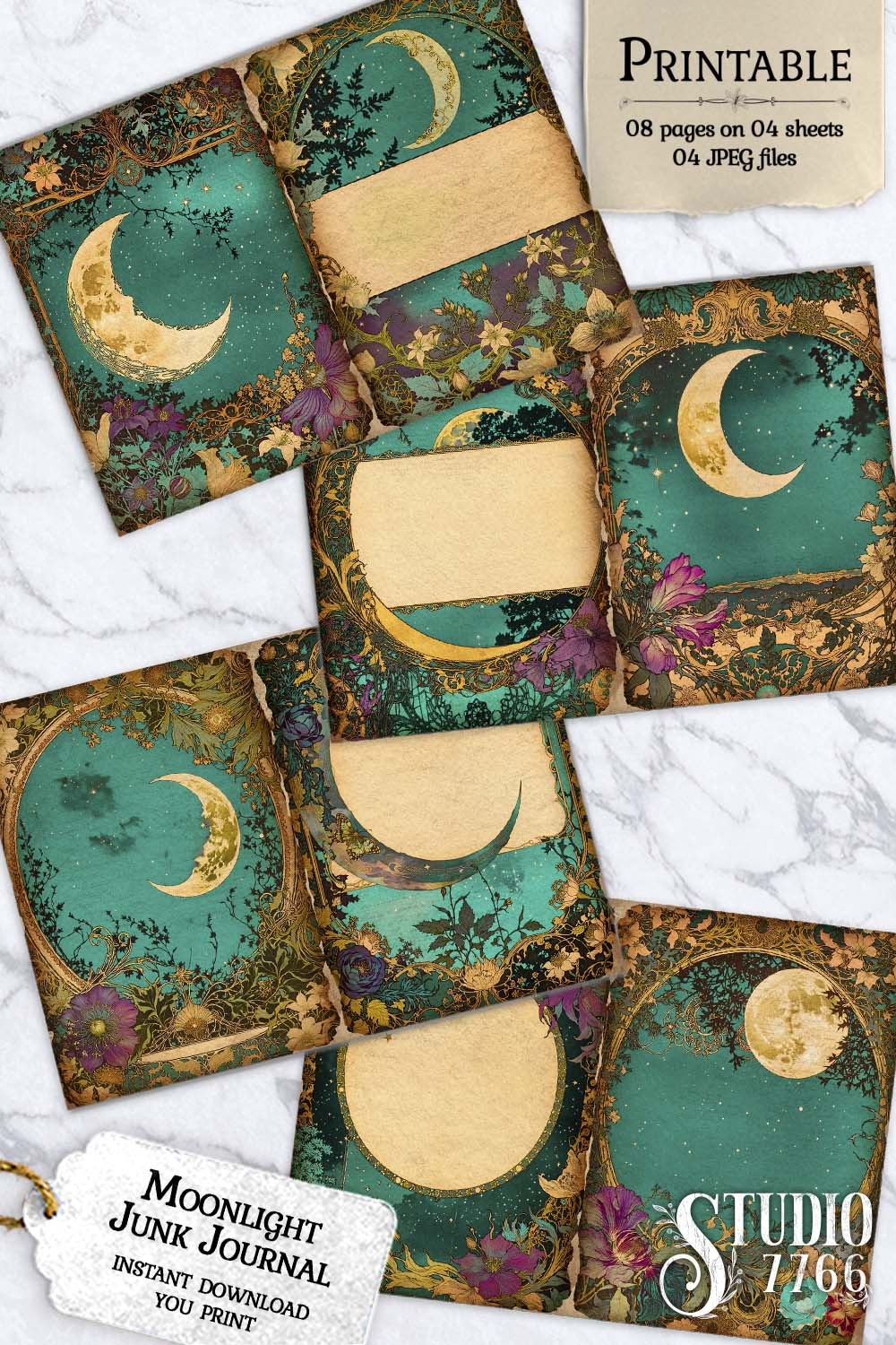 Moonlight Junk Journal Pages (5265895)