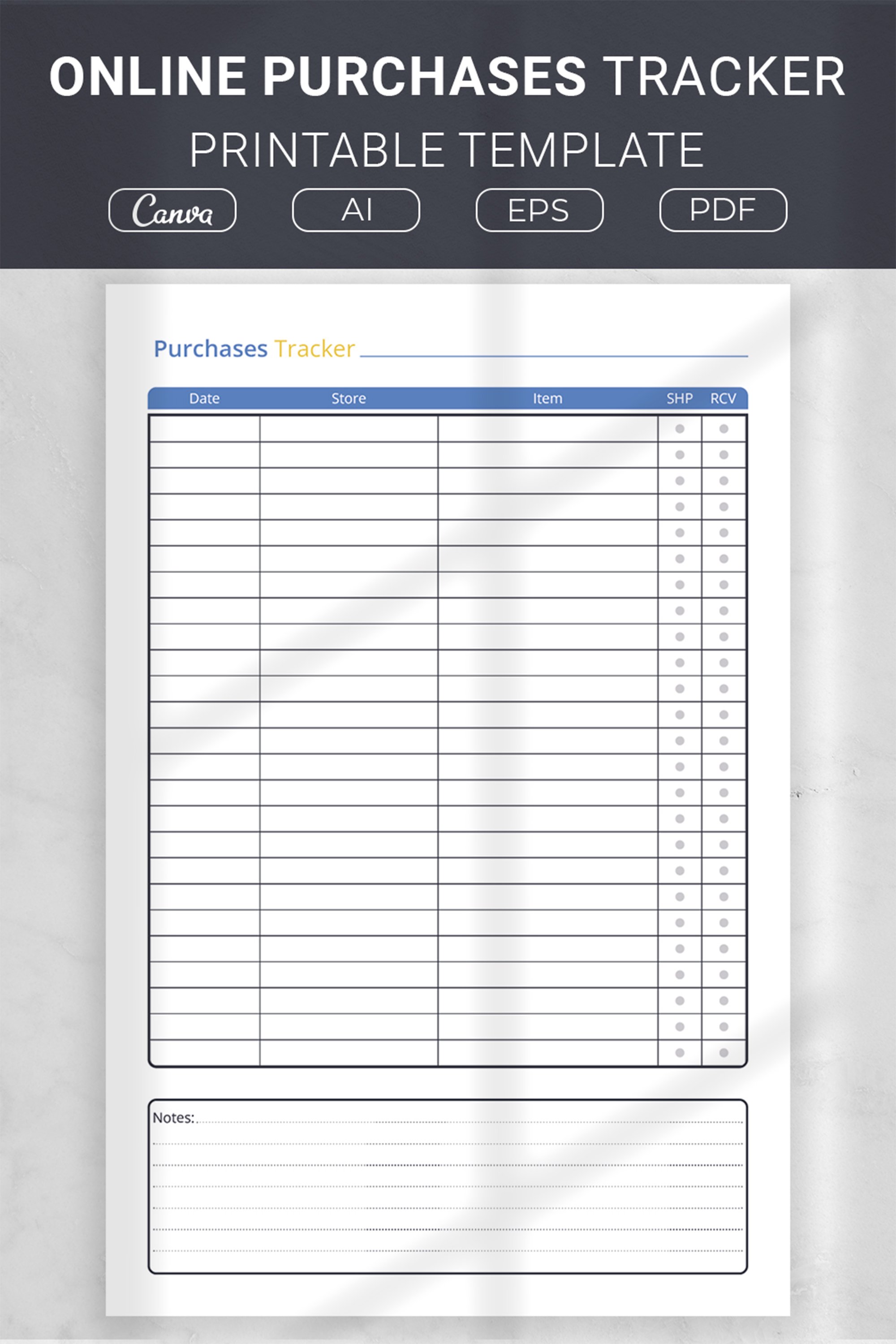 Online Purchases Tracker