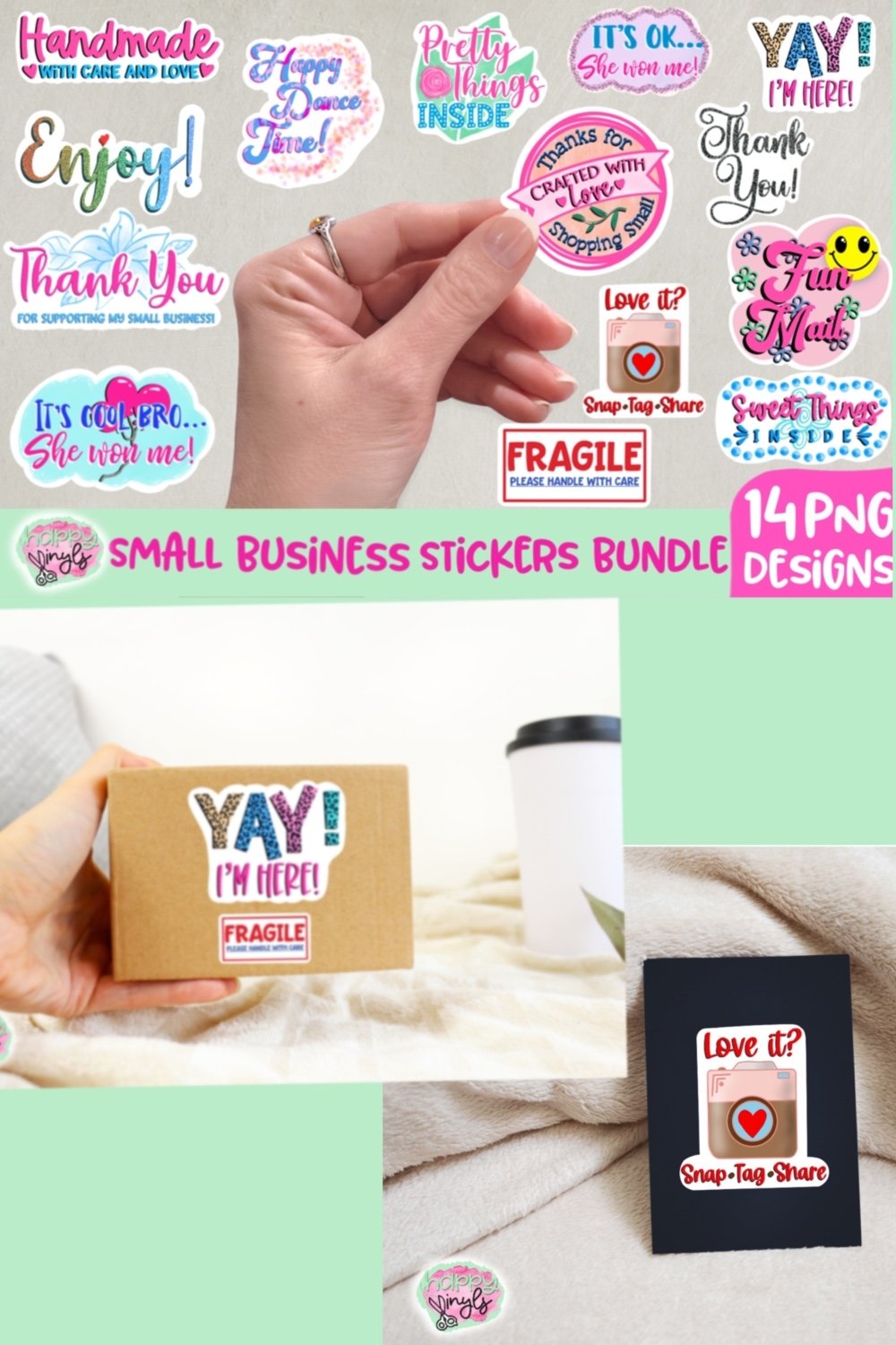 Package Stickers PNG Bundle - A Sticker Bundle